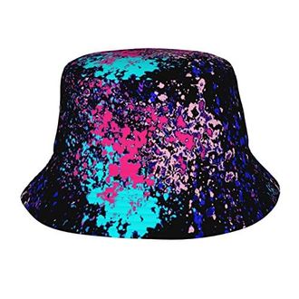 Generic Imprimé Chapeau de Soleil Éclaboussures néon phosphorescentes Chapeaux de Visière Casual Bobs Homme pour activités Femmes Hommes