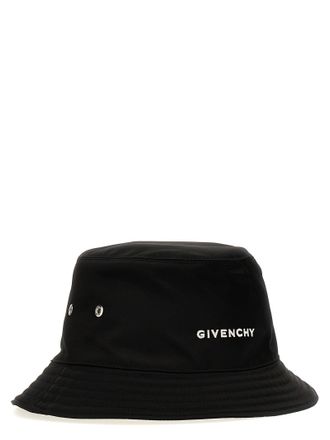Givenchy GI278517BM Logo-Embroidered Polyamide Bucket Hat - Black