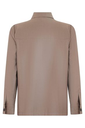 Slowear Virgin Wool Buttoned Jacket - Beige