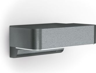 Steinel Au&szlig;enwandleuchte L 800 SC Connect 1800 K, Insektenfreundliche Leuchte, 160&deg; iHF-Bewegungsmelder, smarte Wandlampe, dimmbar, Zeitschaltuhr, Anthrazit