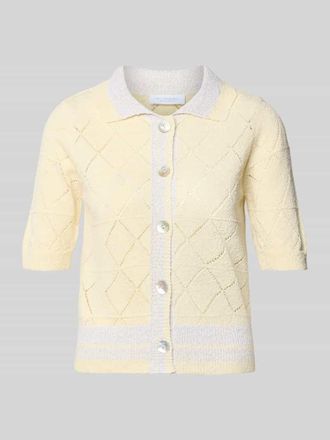 Rich & Royal Regular Fit Cardigan in Strick-Optik