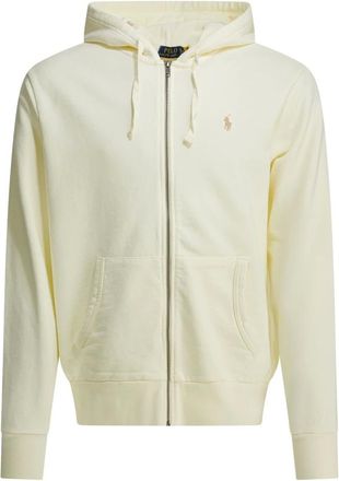 Polo Ralph Lauren Homme, Sweatshirts et sweats &agrave; capuche, Blanc, Taille: M Loopback Terry Zip Sweat &agrave; capuche