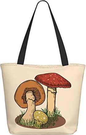 AOOEDM Sac &agrave; provisions Vintage-Mushrooms-Pattern Ladies 13x11x7in.Le cadeau parfait pour la Saint-Valentin.Cest de la Saint-Valentin pour maman, fille, &eacute;pou