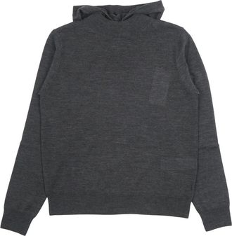 P.A.R.O.S.H. P.a.r.o.s.h., Femme, Pulls, Gris, Taille: 40 FR Linfa Knitted Sweat &agrave; capuche