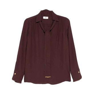 Elisabetta Franchi Damen, Blusen & Hemden, Braun, XSGr&ouml;&szlig;e