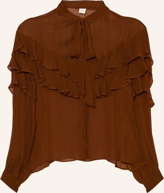 Marella Schluppenbluse Mlloneta braun