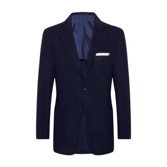 Kiton Marineblaue Wolljacke - - Suits - Herren - Blau - 2XL