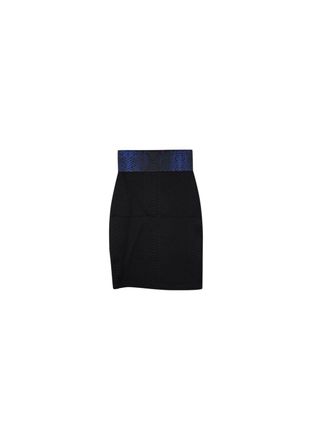 Christopher Kane Black snake-textured jacquard skirt Size XS