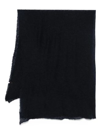 Botto Giuseppe étole en cachemire à bords francs - Bleu