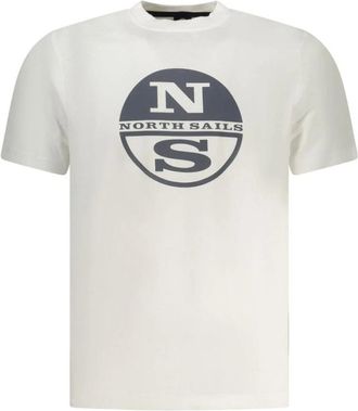 North Sails Homme, Tops, Blanc, Taille: 2XL Haut de sport en coton