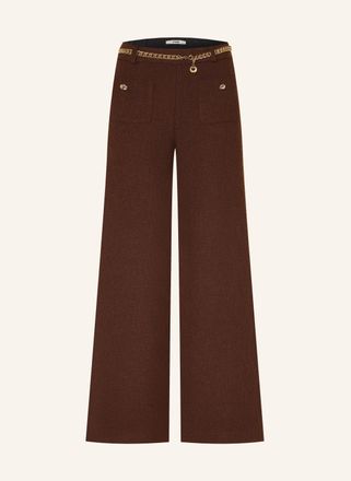 Maje Marlenehose Aus Tweed braun