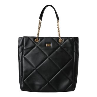 Dolce & Gabbana Femme, Sacs, Noir, Taille: ONE Size Sac Fourre-Tout Jungle Matelassé