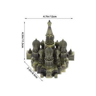 Artibetter SHINEOFI Miniatur Kreml Modell aus Metall Dekorative Russische Wahrzeichen Figur f&uuml;r Schreibtisch und Wohnraum Detailgetreue Architektur Skulptur als 