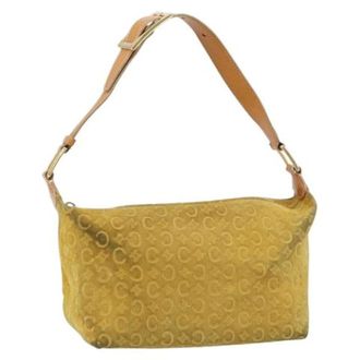 Celine Sac bandouli&egrave;re en toile Pre-owned - Femme - Pre-owned - Jaune - Taille: ONE Size