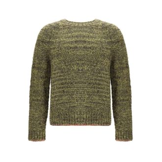 Sunflower Frederik Kontrast Pullover - - Knitwear - Herren - Gr&uuml;n - S