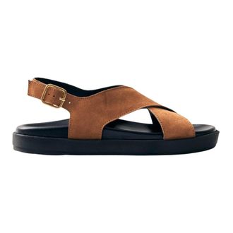 Alohas Alohas, Femme, Chaussures, Brun, Taille: 39 EU Nico Suede Marron Sandales en Cuir
