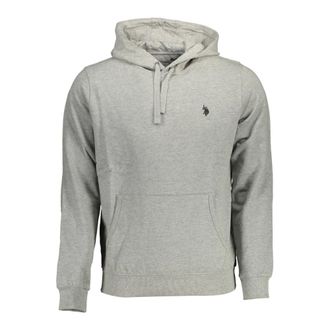 U.S.Polo Association U.s. Polo Assn., Homme, Sweatshirts et sweats &agrave; capuche, Gris, Taille: 3XL SweaT-shirt Gris &agrave; Manches Longues avec Broderie