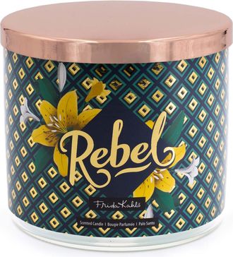 Frida Kahlo Duftkerze im Glas | Rebel | Geschenk f&uuml;r Frauen | Duftkerze Vanille | 3 Docht Duftkerzen | Kerzen lange Brenndauer (60h) | Duftkerze Sojawachs