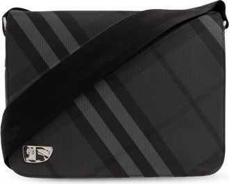 Burberry Karierter Shopper - Grau
