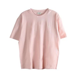Saint Laurent Gro&szlig;es Bord T-Shirt - - Tops - Damen - Rosa - M