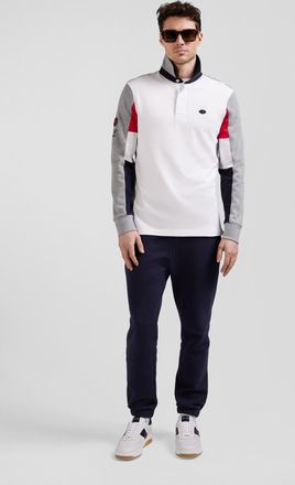 Eden Park Maillot Manches Longues En Coton Blanc Coupe Regular