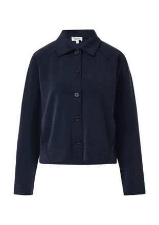 s.Oliver Sweatjacke Sweatshirt Jacke Verk&uuml;rzte Sweatshirt-Jacke aus Scuba