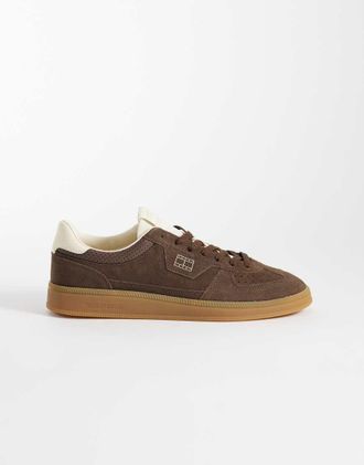 Tommy Jeans Greenwich - Baskets en daim - Marron