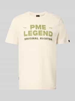 PME Legend T-Shirt mit Rundhalsausschnitt und Label-Print