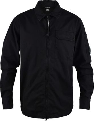 C.P. Company C.p. Company, Homme, Vestes, Noir, Taille: XS Surchemise zipp&eacute;e