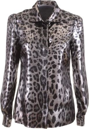 Dolce & Gabbana Femme, Blouses et Chemises, Gris, Taille: 42 FR Chemises