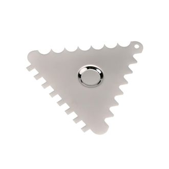 Pretyzoom Edelstahl Schokoladenschaber Gezackt 6 St&uuml;ck Kuchen Backspatel Sahneschaber Tortendekoration Backwerkzeug