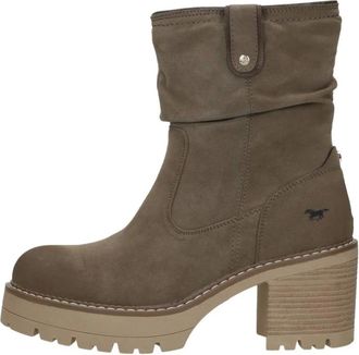 Mustang Femme, Chaussures, Brun, Taille: 42 EU Enkellaarsjes Hak