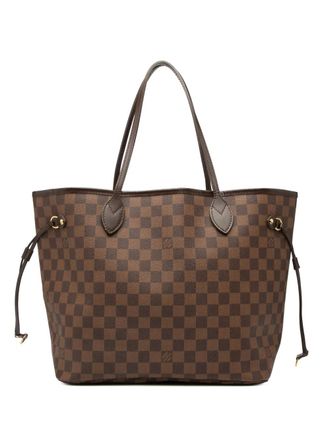 Louis Vuitton sac &agrave; main Damier &Eacute;b&egrave;ne Neverfull MM (2009) - Marron