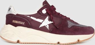 Golden Goose Baskets Running Sole Bordeaux/White/Silver