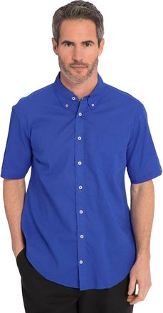 JP1880 Herren, Gro&szlig;e Gr&ouml;&szlig;en, Leinenmixhemd, Halbarm