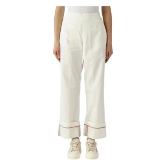 Herno Damen, Hosen, Wei&szlig;, MGr&ouml;&szlig;e