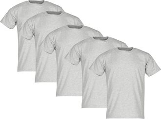 Fruit Of The Loom Valueweight T Shirt 5er-Pack Herren, Heather Grey, 4XL