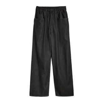 Yohji Yamamoto Homme, Pantalons, Noir, Taille: S Pantalon en jean