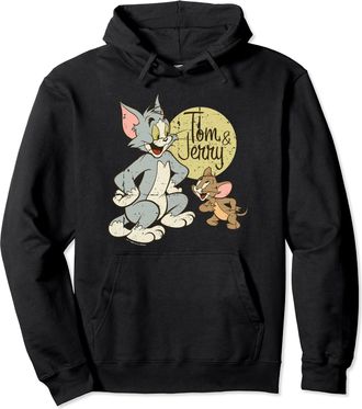Tom & Jerry WB 100: Tom and Jerry Distressed Poster Pullover Hoodie