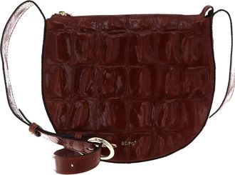 Abro Leather Primitivo Lulu Crossbody Bag Small Rust