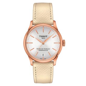 Tissot T-classic Chemin Des Tourelles Powermatic 80 Damenuhr Beigefarben T1392073603100