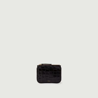 SOEUR PORTE-MONNAIE ARSENE MARRON FONC&Eacute;