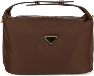 Prada Womens Handbag Re-Nylon Brown Nylon Burnt Handbags Hand Bags