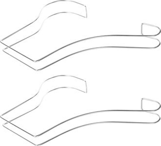 BESPORTBLE 2 St&uuml;ck Edelstahl Schuh Display St&auml;nder f&uuml;r Damenschuhe und High Heels Schuhspanner mit Gebogener Form zur Schuhpr&auml;sentation und Schuhregal Nutzung La