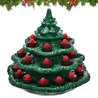 Generico Weihnachtsbaumform aus Eierschale: abnehmbarer Deckel, robuste Konstruktion, wiederverwendbarer Eierhalter, K&uuml;chenzubeh&ouml;r, perfekt f&uuml;r 24 Eier, geeign