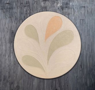 Yohji Yamamoto Art Elegant Acryl Gemälde auf Leinwand Moderne stilvoll Kunst Bilder Rund Wandbild Wohnzimmer Büro Wohndekor Galerie 100 cm