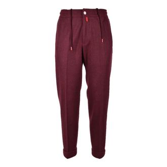 Kiton Kaschmir-Mix Stylische Hose - - Trousers - Herren - Rot - L