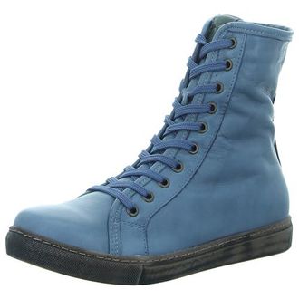 Andrea Conti Bottes pour Femme mi-Mollet, Ardoise Bleu Infini, 39 EU