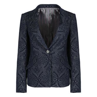 Etro Denim Jacquard Jacket - - Jackets - Damen - Blau - XS