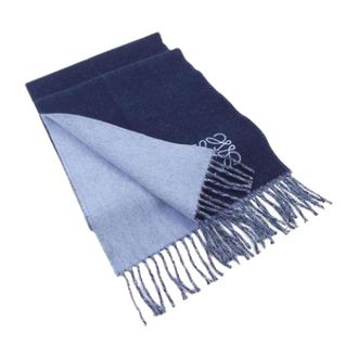Loewe unisex, Pre-owned, Bleu, Taille: ONE Size Pre-owned Cashmere Scarf